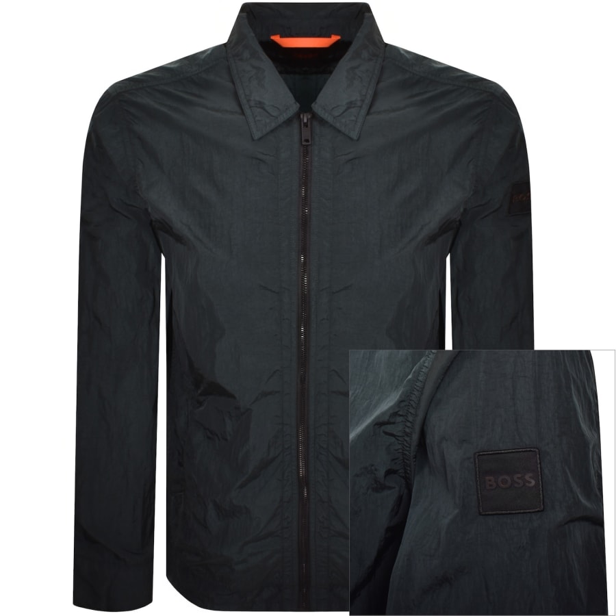 BOSS Leejay 1 M Overshirt Green | Mainline Menswear